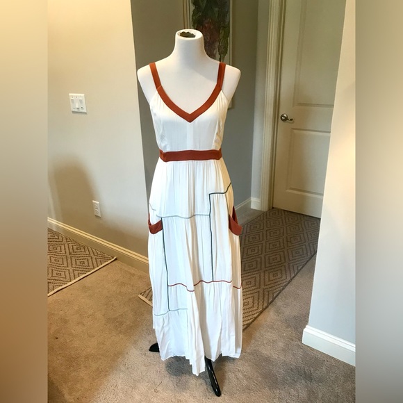 Esley | Dresses | Esley Long Ecru Dress | Poshmark